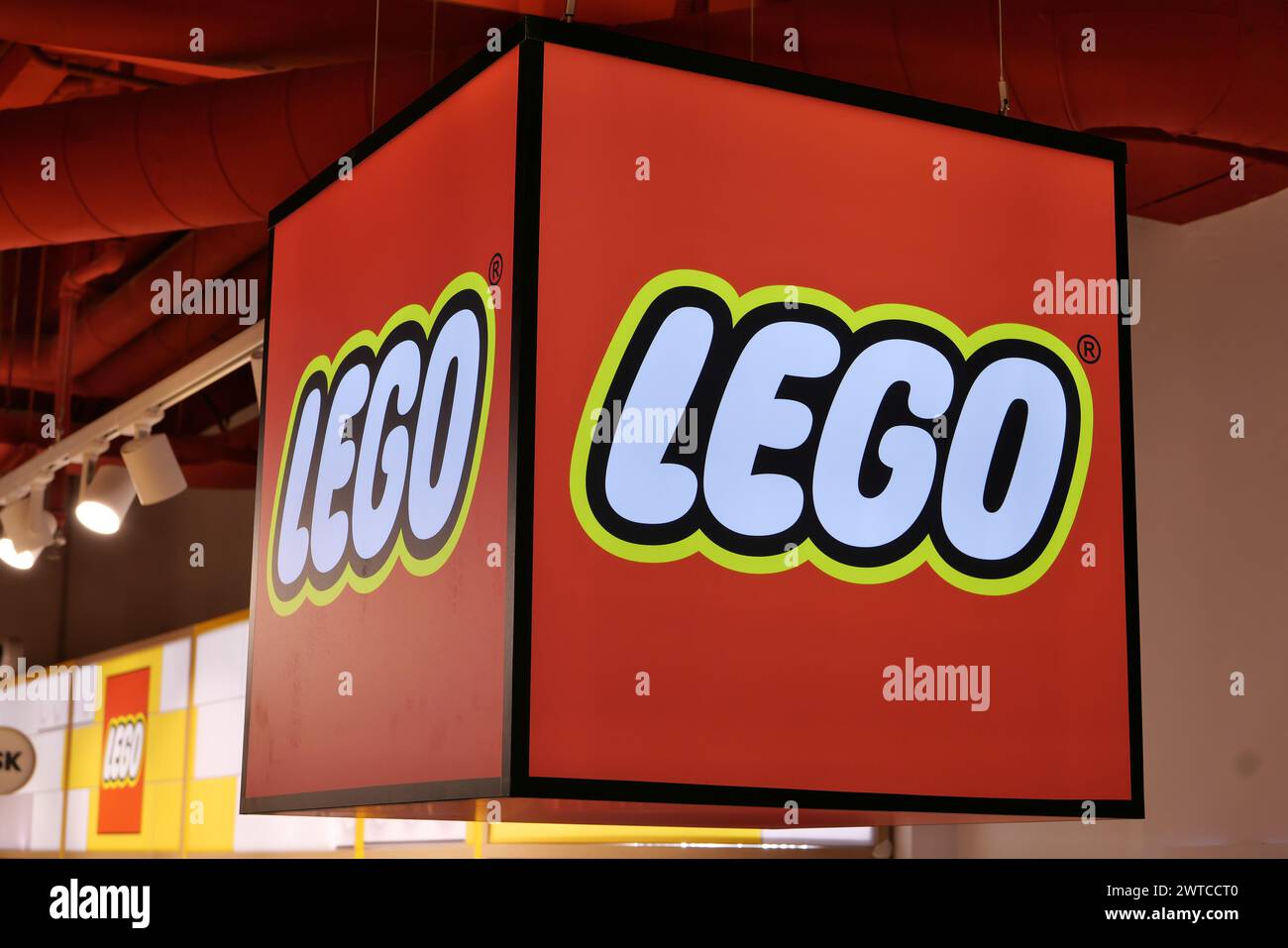SIGN OF LEGO GAMES BRAND Stock Photo - Alamy