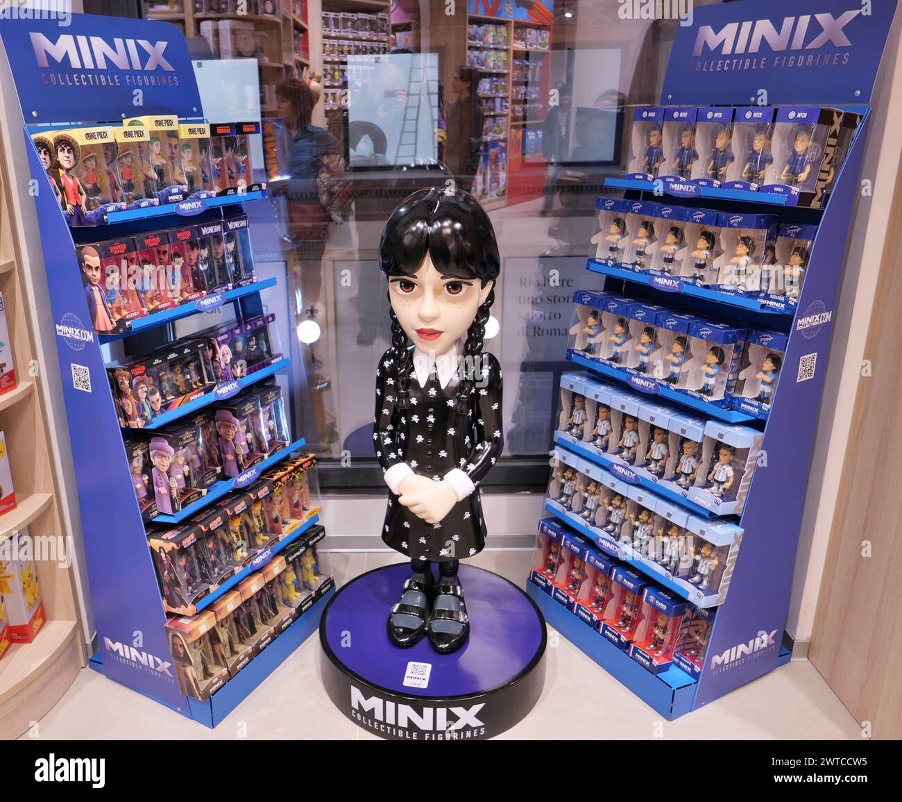 MINIX DOLL BOXES ON DISPLAY INSIDE THE HAMLEYS TOY STORE Stock Photo ...