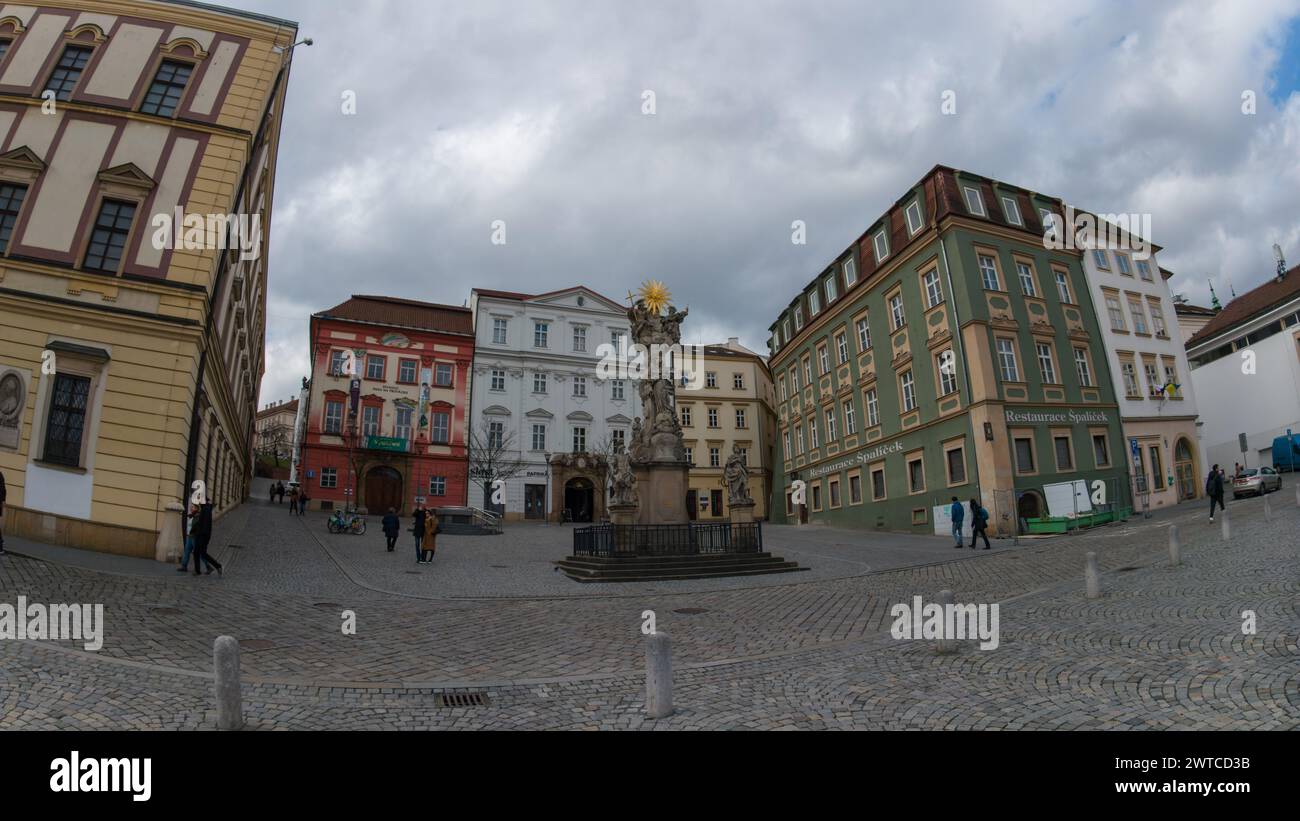 The historical center of the city of Brno in the Czech Republic Stock ...