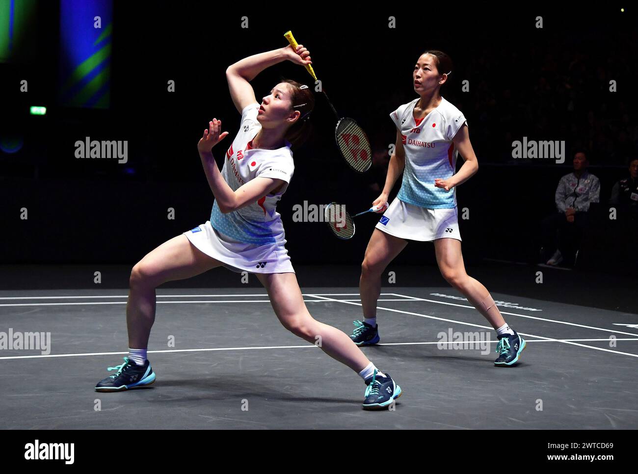 Japan's Nami Matsuyama and Chiharu Shida, left, in action during the ...