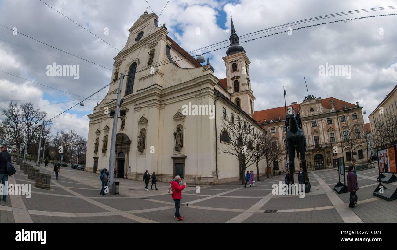 Historic building in the city of Brno in the Czech Republic Stock Photo ...