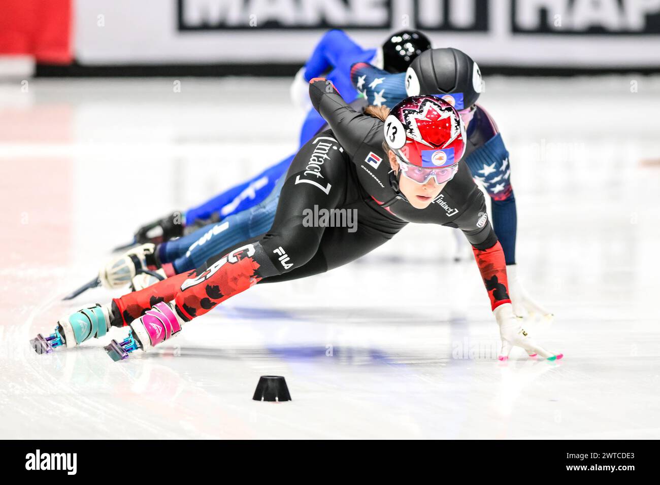 BLAIS Danae CAN competing on day 2 during the World Short Track Speed ...