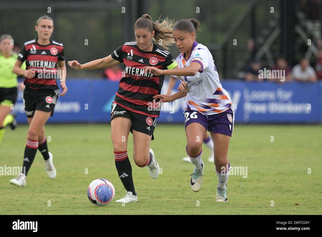 Rooty Hills, Australia. 16th Mar, 2024. Amy Bianca Harrison (L) of ...