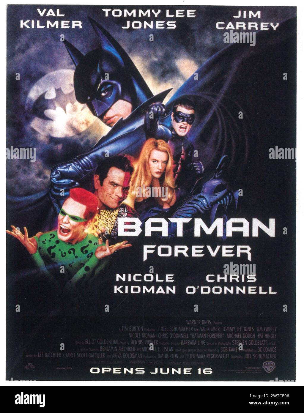 1995 Batman Forever Movie Theatrical Release Poster Ad - with Val Kilmer, directed by Tim Burton ...