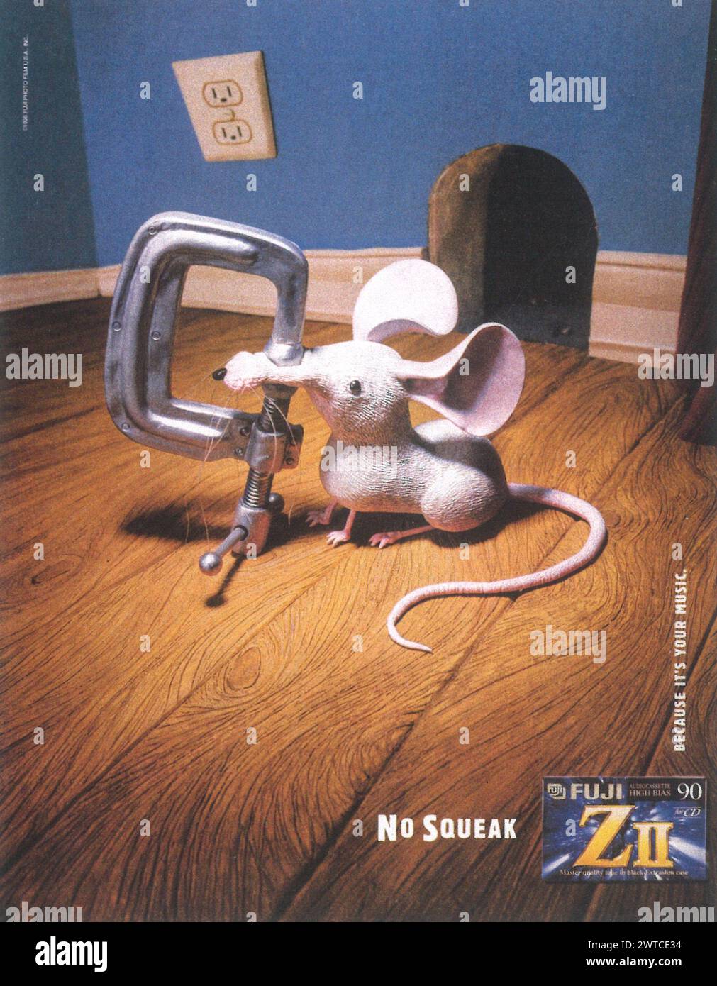 1998 Fuji ZII Chrome audio cassette tape ad Stock Photo - Alamy