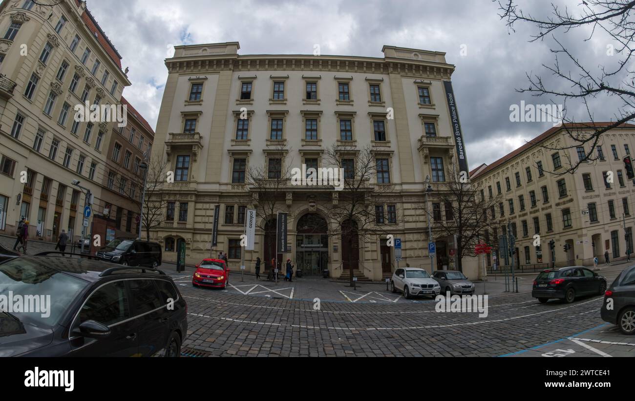 Historic building in the historic part of the city of Brno in the Czech ...