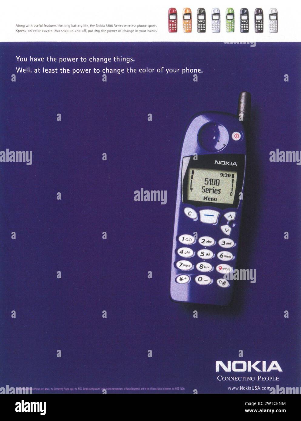 Nokia mobile phone 90s hi-res stock photography and images - Alamy