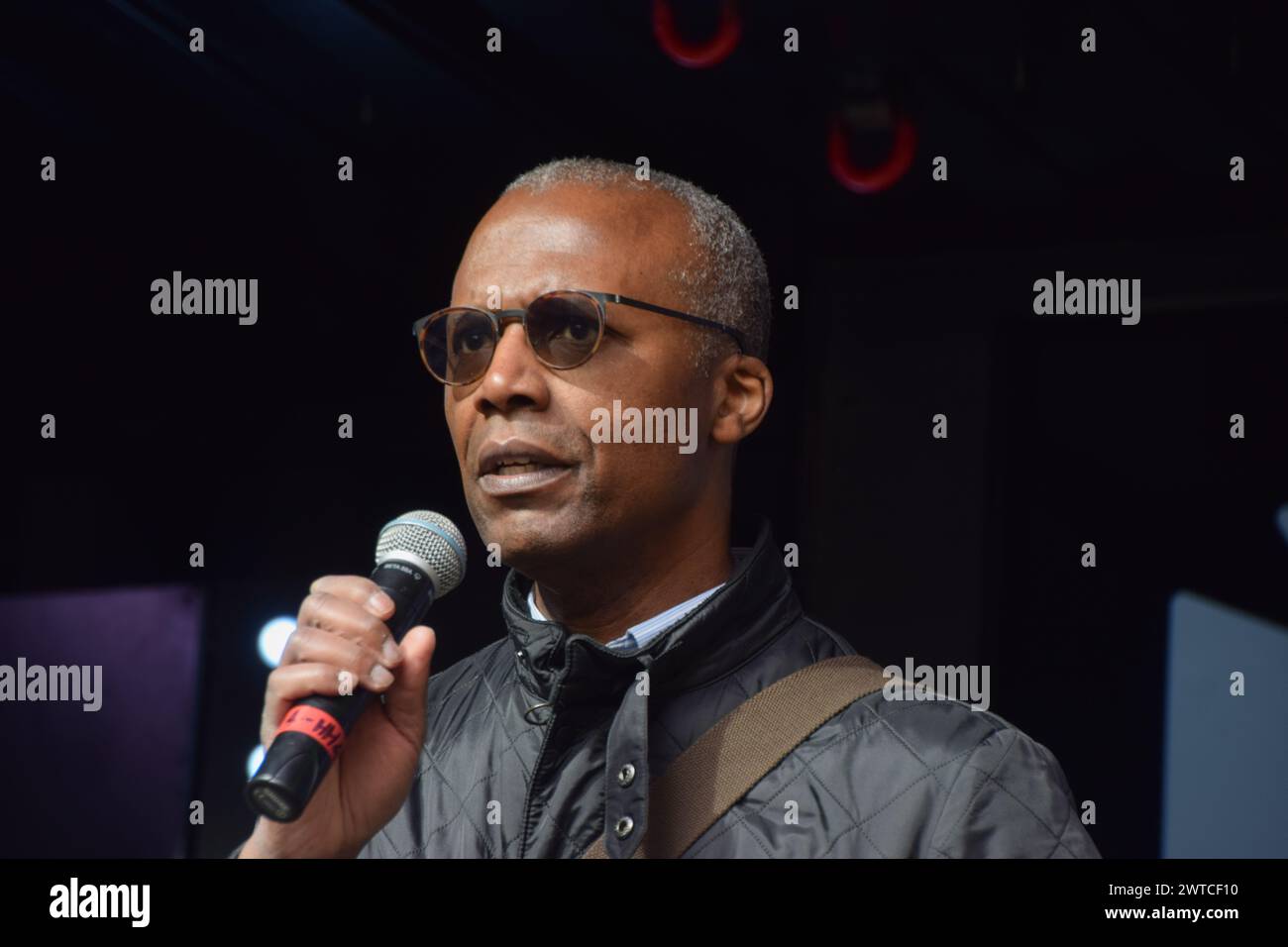 London, UK. 16th March 2024. Dr PATRICK ROACH, General Secretary of ...