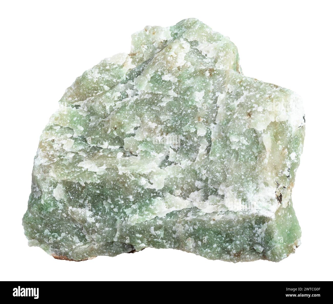 specimen of natural raw grossular-vesuvian rodingite mineral cutout on ...