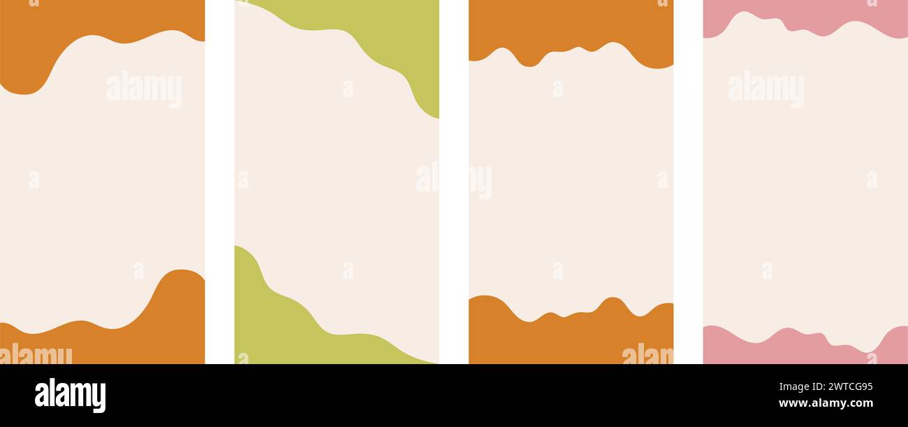 Collection of diverse shapes designed for vertical stories, promo site ...