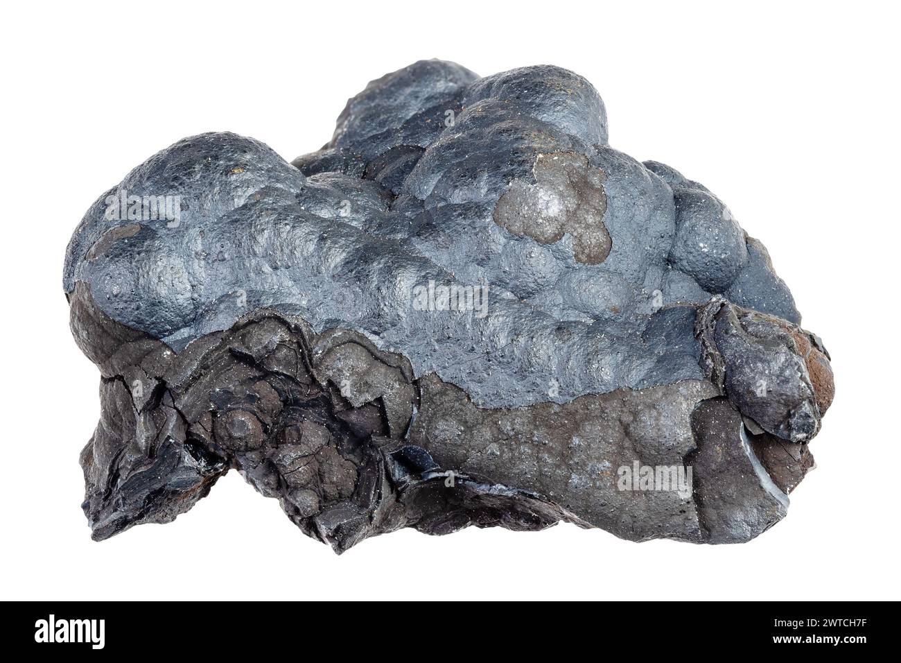 specimen of natural raw lithiophorite rock cutout on white background ...