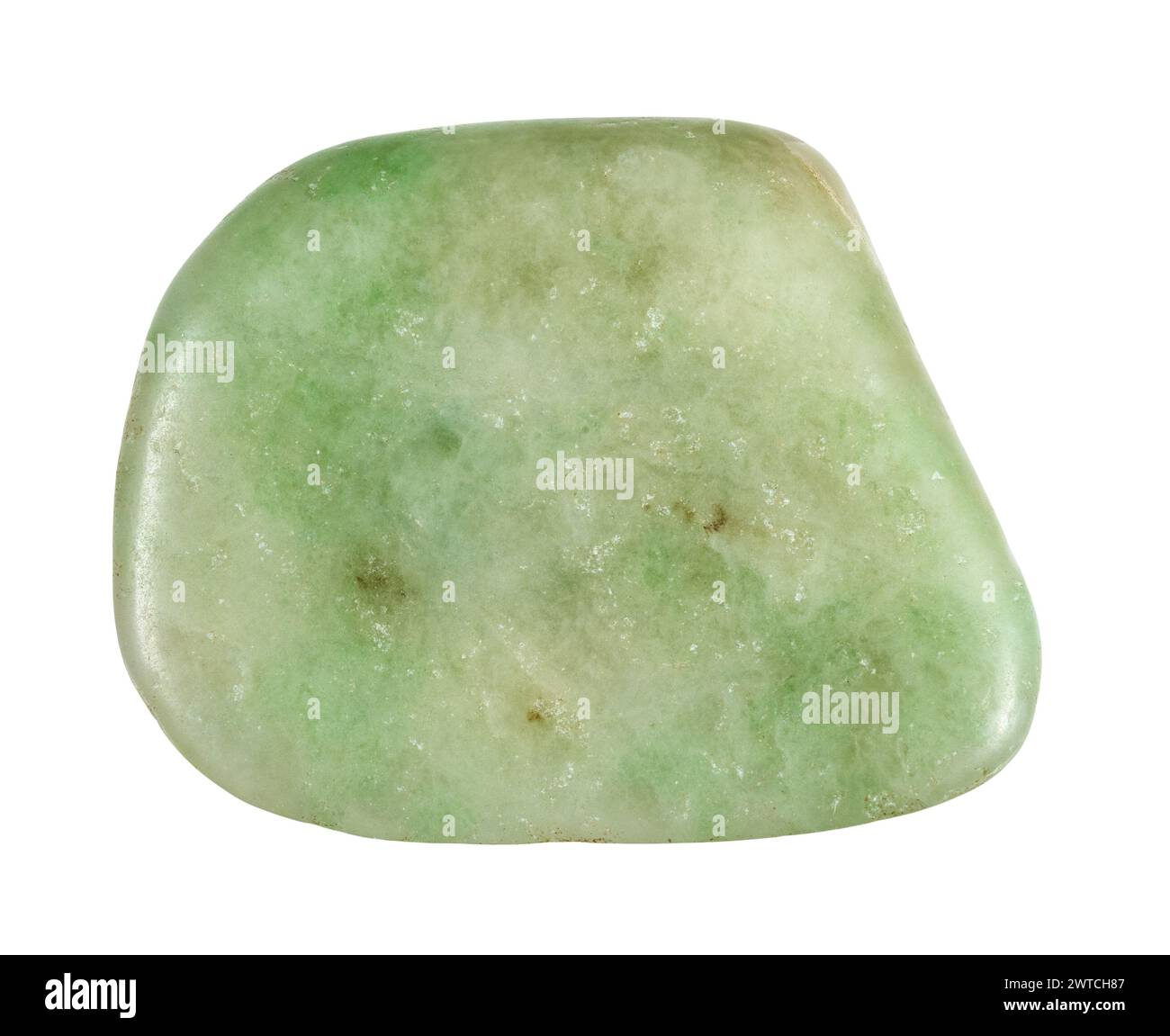 specimen of natural tumbled grossular-vesuvian rodingite mineral cutout ...