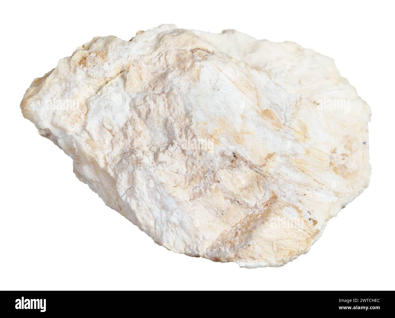 specimen of natural raw xonotlite rock cutout on white background Stock ...