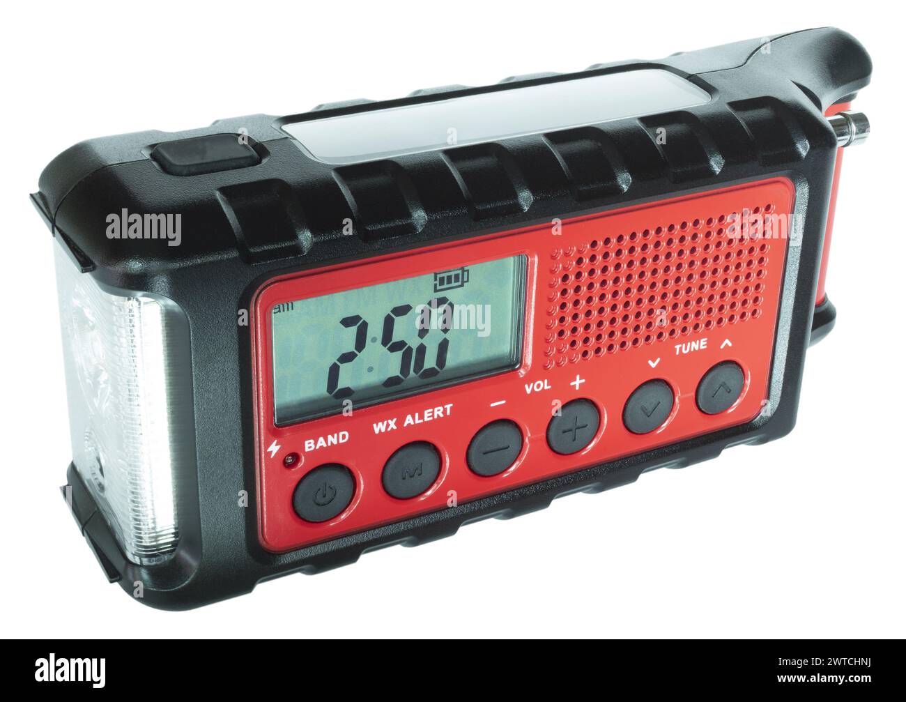 Handy weather radio unit for a disasters that runs on battery power ...