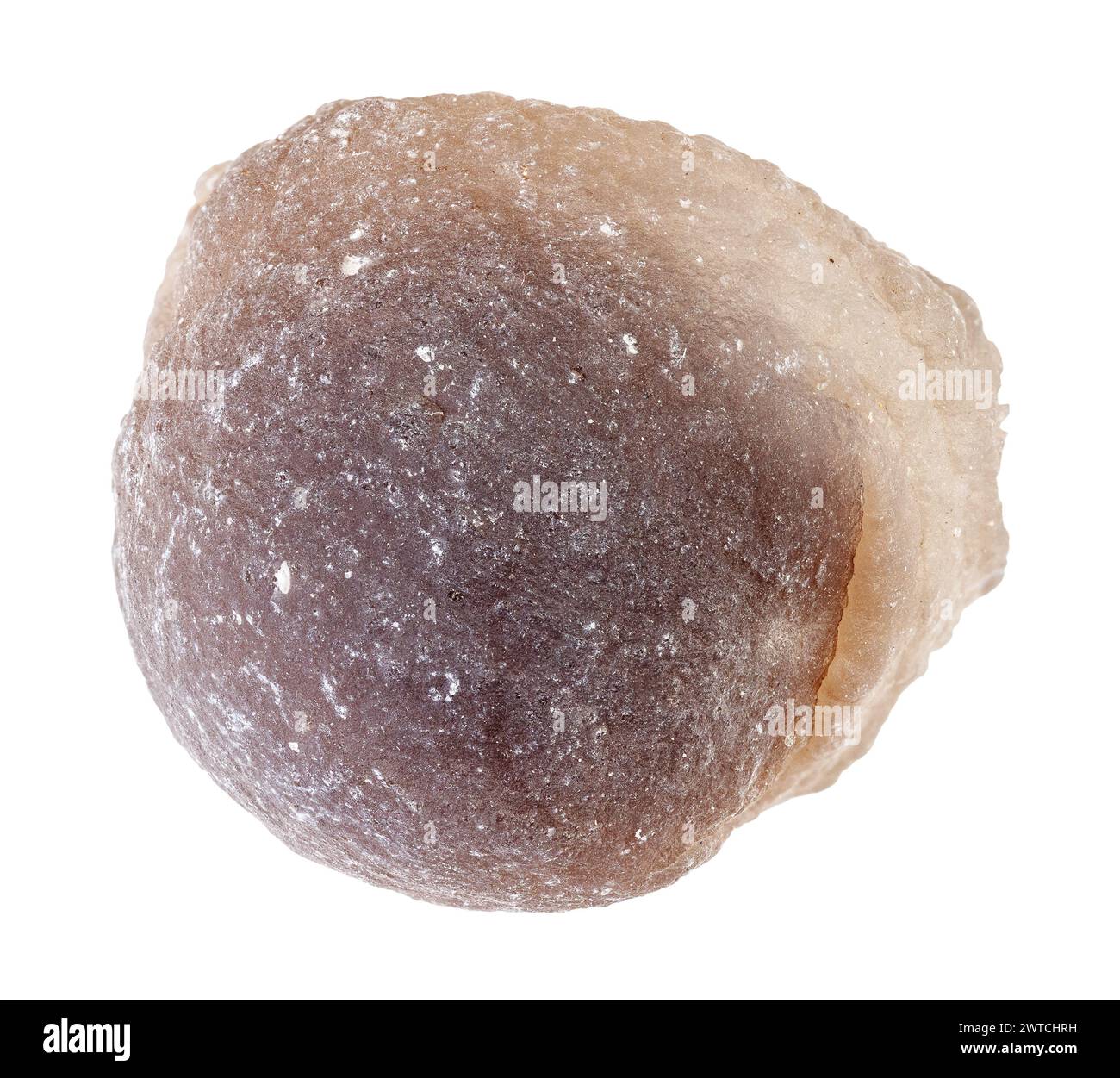 specimen of natural raw agate mineral cutout on white background Stock ...