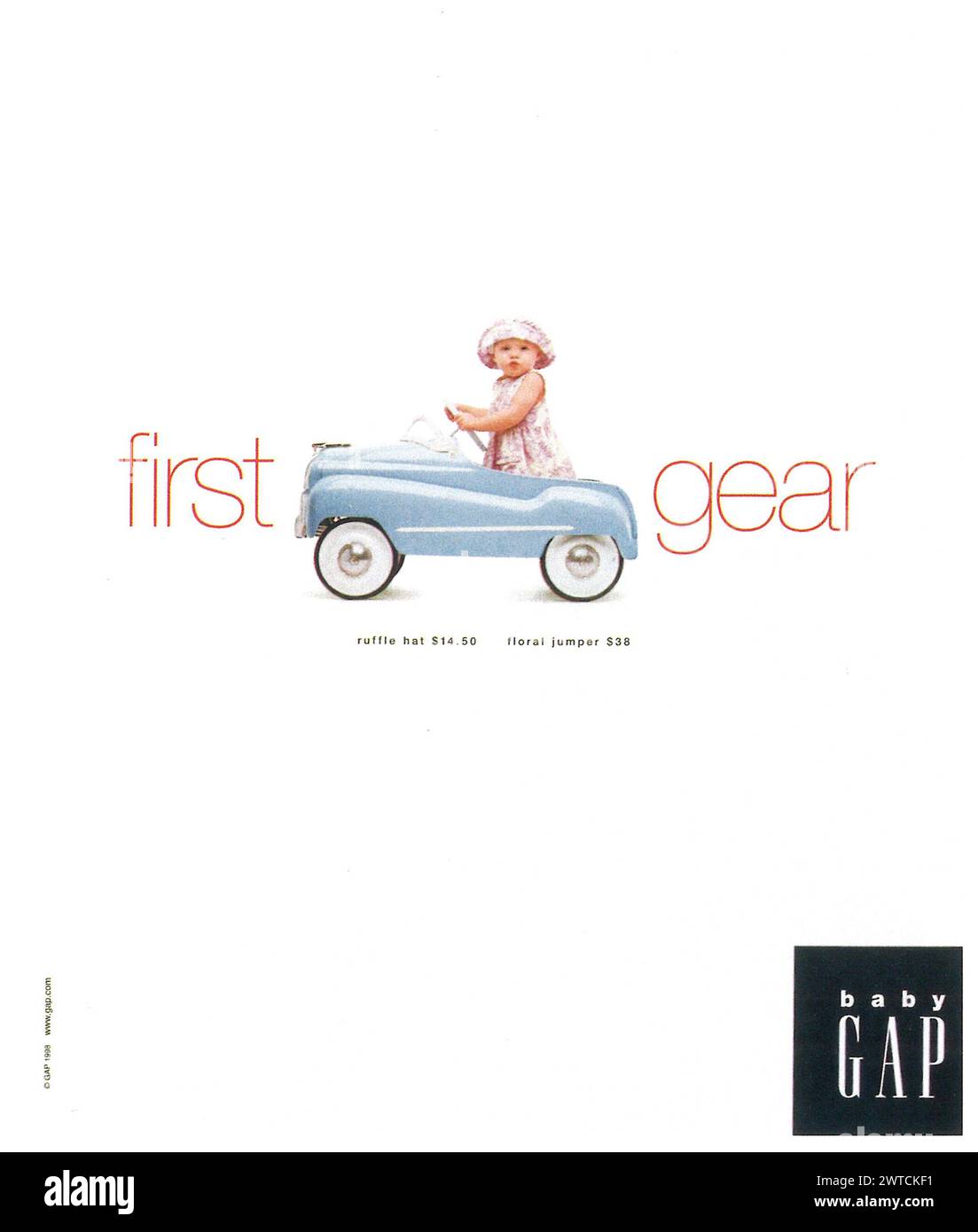 1998 Baby Gap First Gear Ad with a photo by Jock McDonald Stock Photo ...