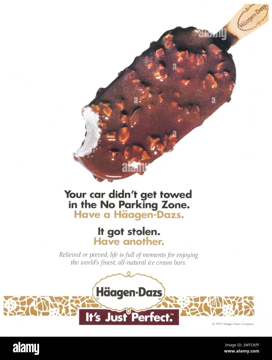 Retro ad ice cream hi-res stock photography and images - Alamy