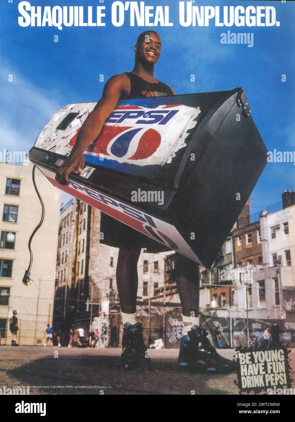 Pepsi carrying big dispenser underarm hi-res stock photography and ...