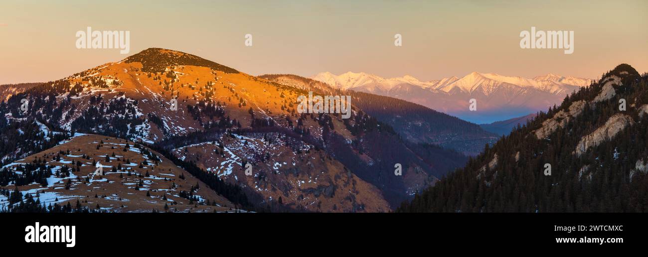 Evening view tatra mountains hi-res stock photography and images - Alamy