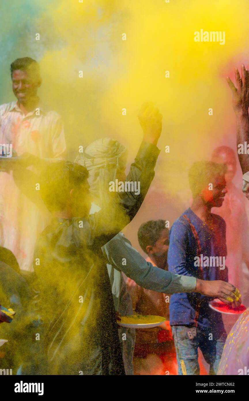 people of rural areas are celebrating holi festival in Punjab ...