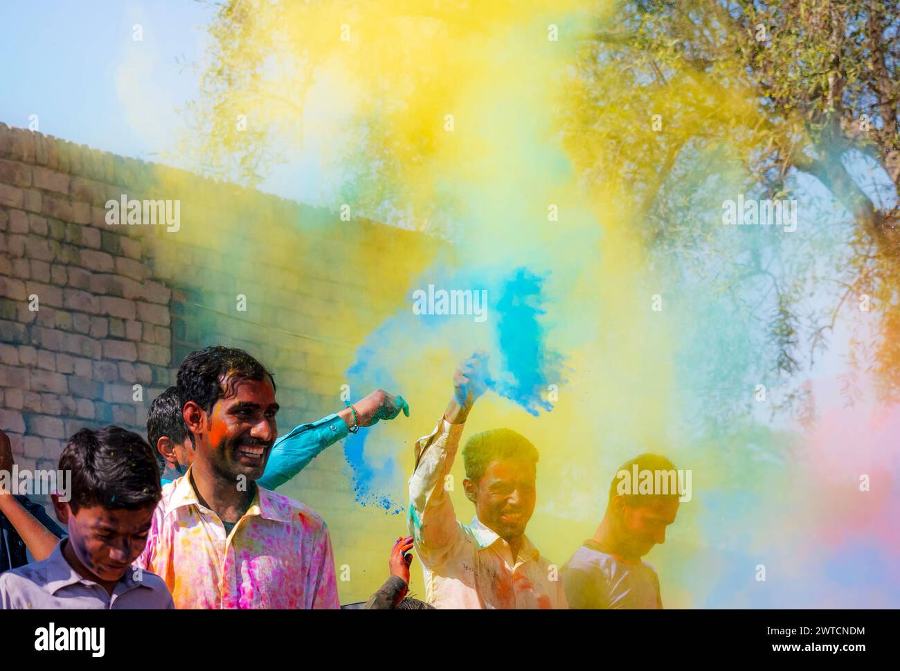 people of rural areas are celebrating holi festival in Punjab ...