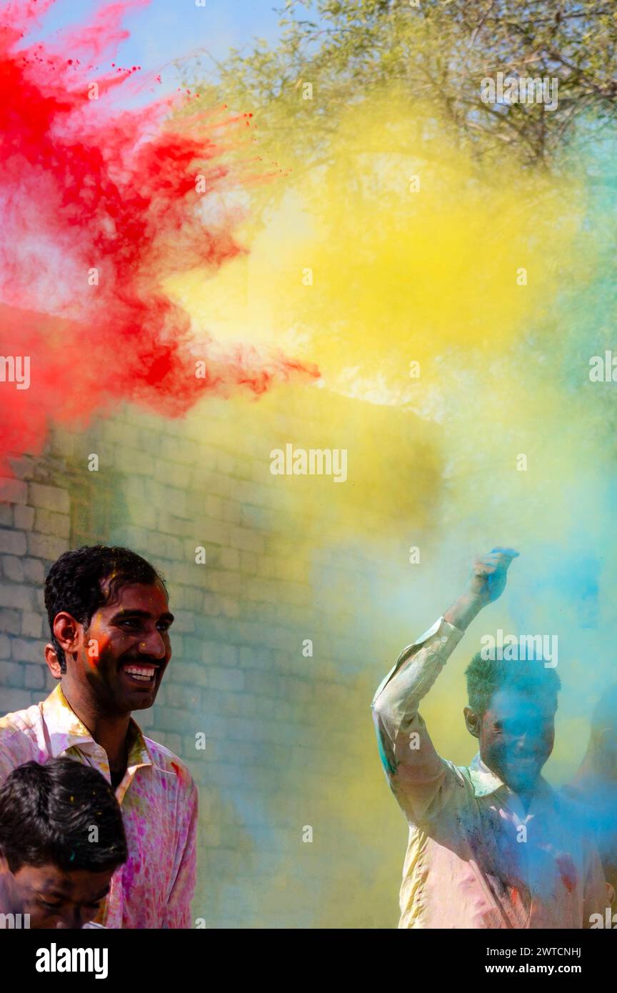 people of rural areas are celebrating holi festival in Punjab ...