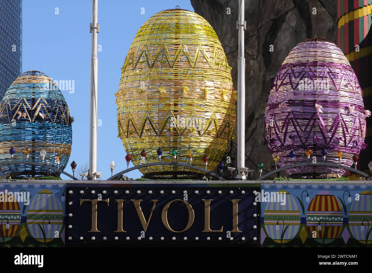 Copenhagen, Denmark /17 March 2024/Denmark mosty famous garden Tivoli ...