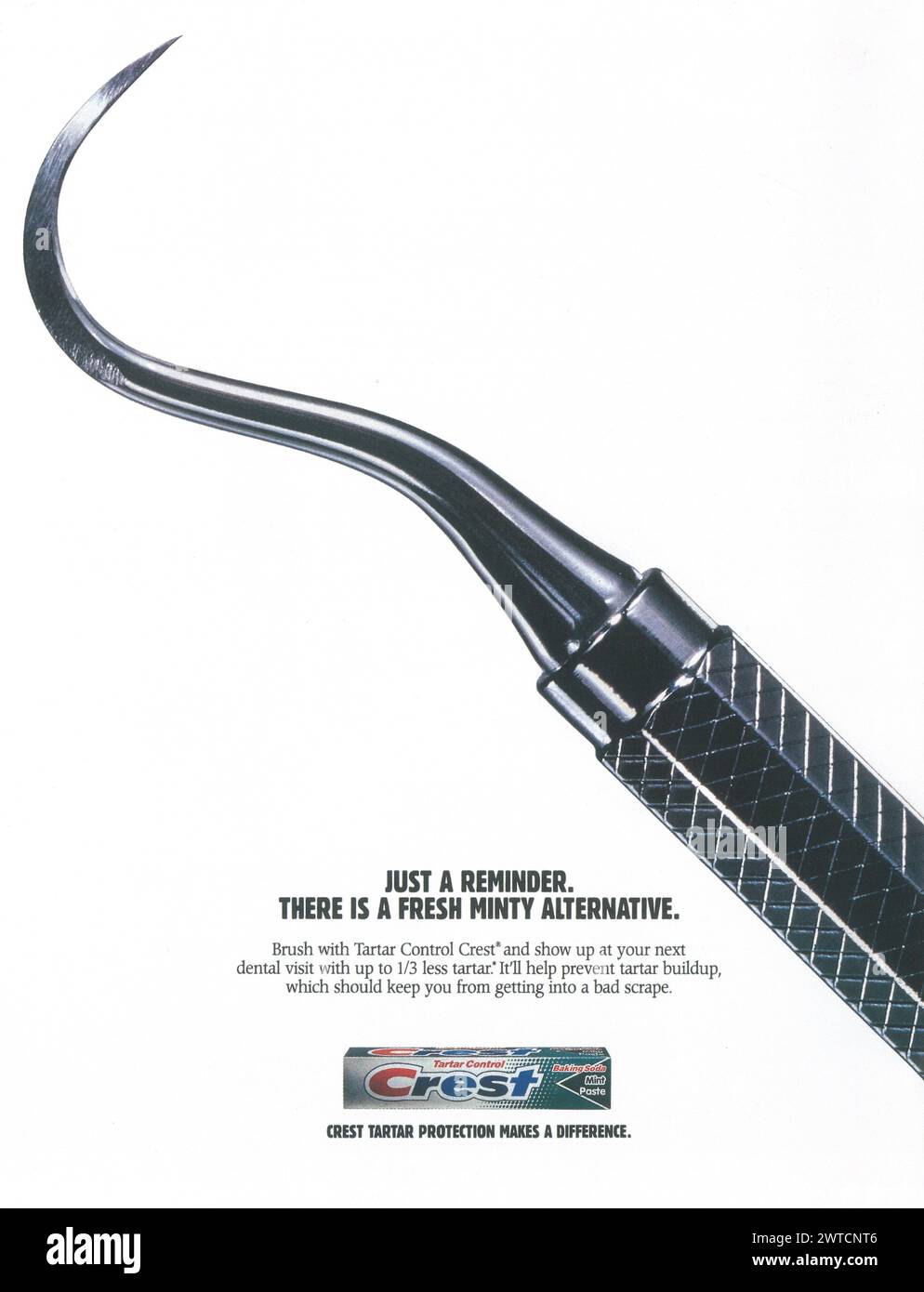 1990s Crest toothpaste ad Stock Photo - Alamy