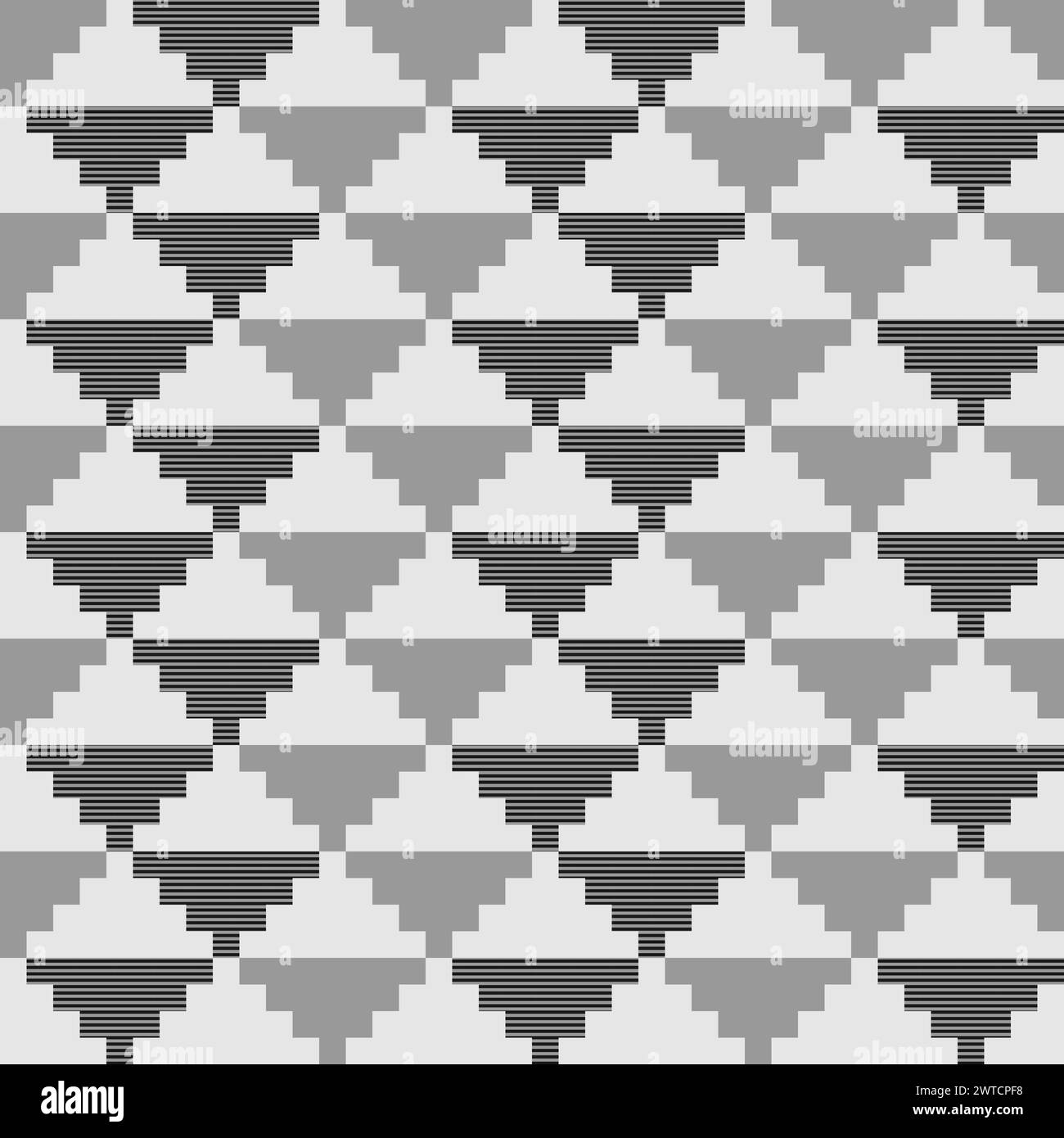 Modern abstract black and white seamless pattern. Geometry web page ...