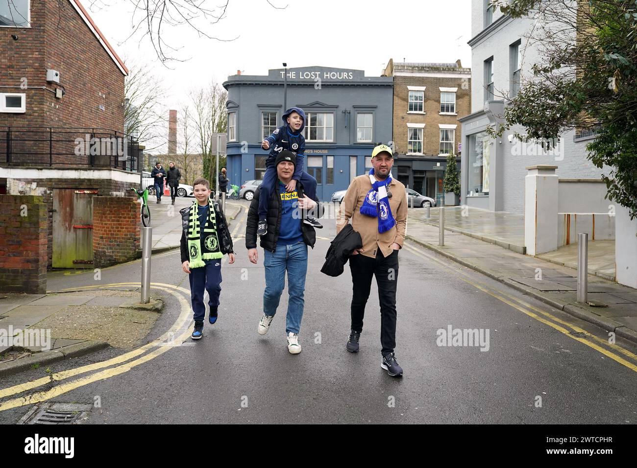 Chelsea fans ahead of the Emirates FA Cup quarter-final match at ...