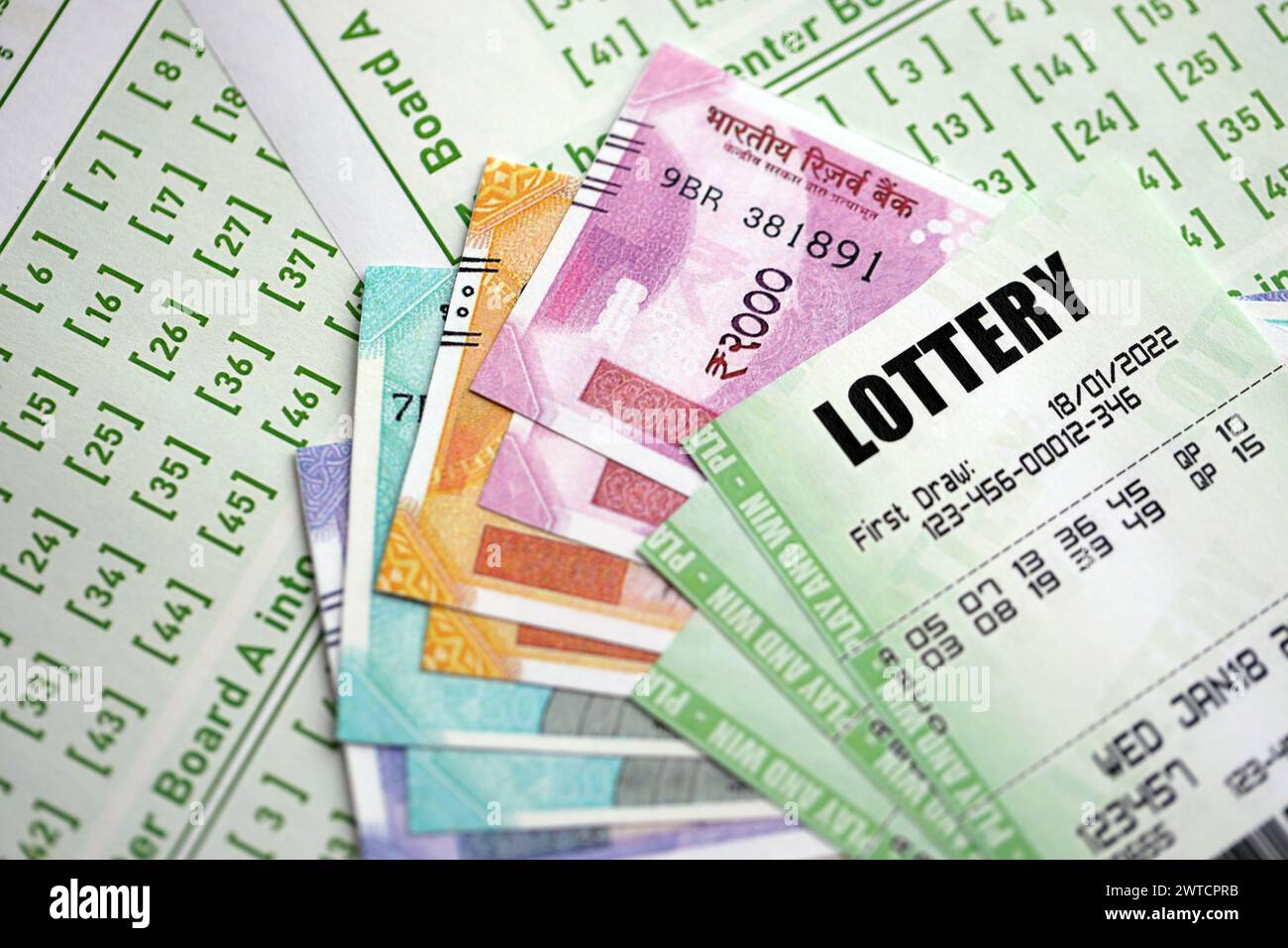 India lottery ticket hi-res stock photography and images - Alamy