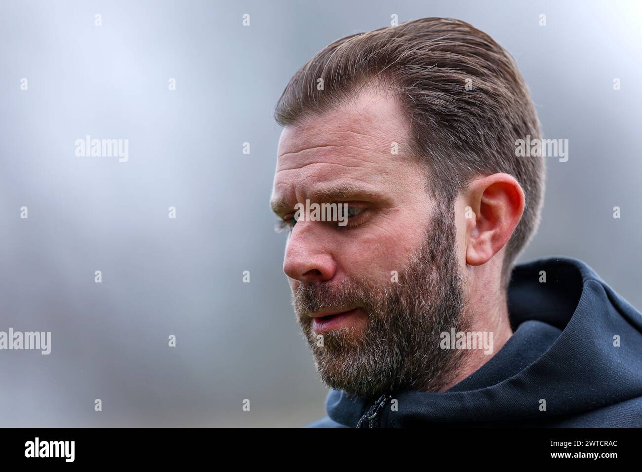 Brighton and Hove Albion interim manager Mikey Harris ahead of the ...
