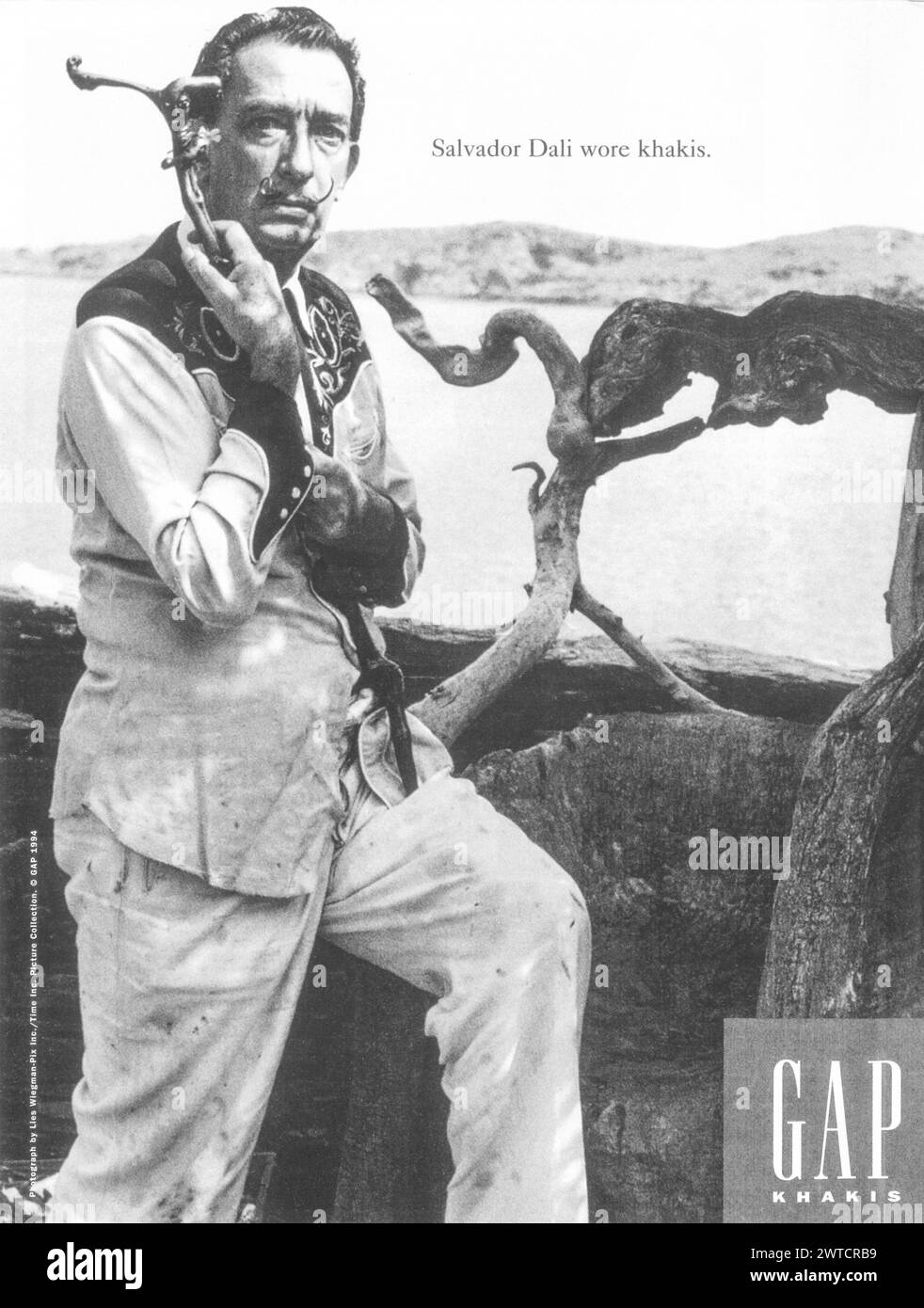 1994 GAP ad with Salvador Dali. "Salvador Dali wore khakis Stock Photo ...