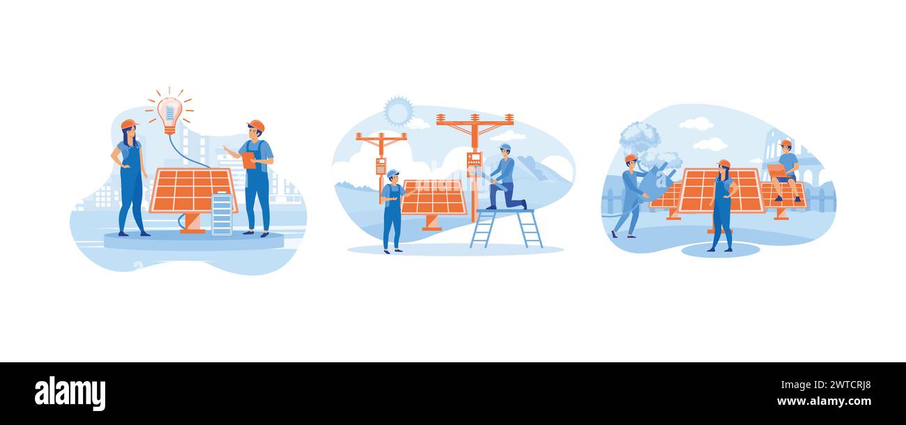 Solar energy panel installation. Solar Energy Installation. Alternative ...