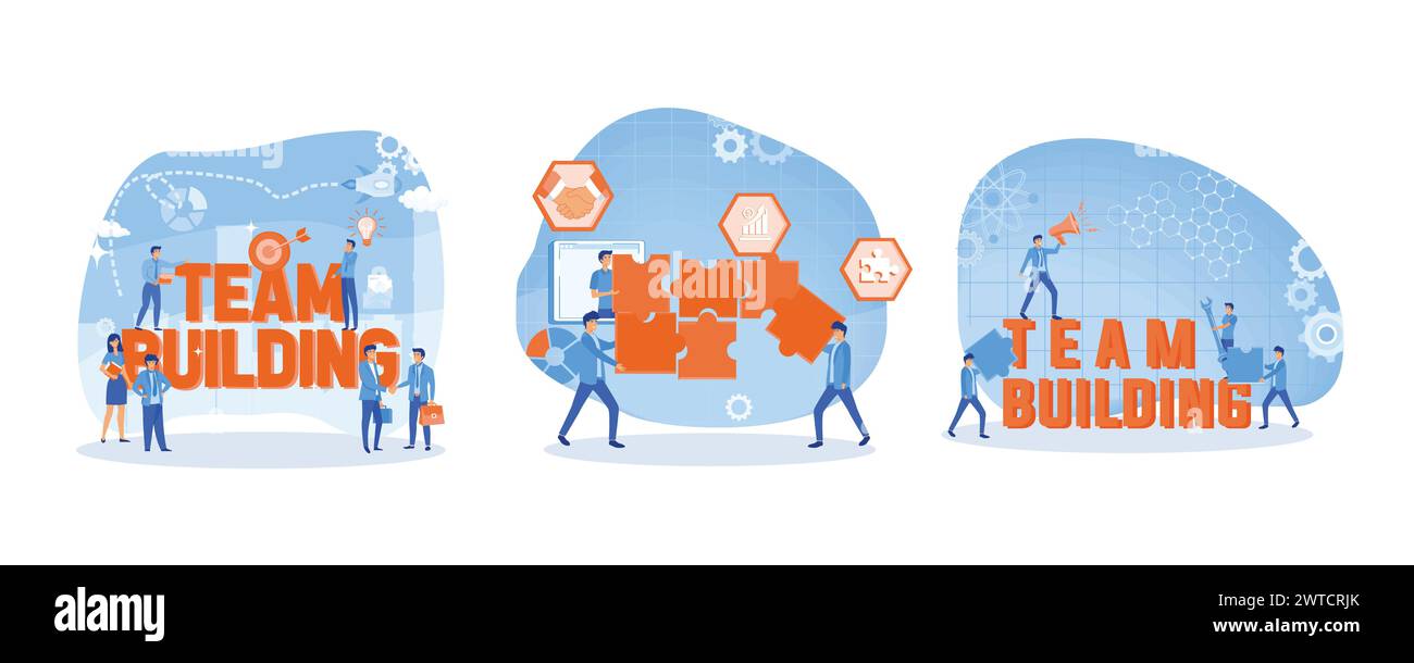 Team building people business concept. People working together. Idea of ...