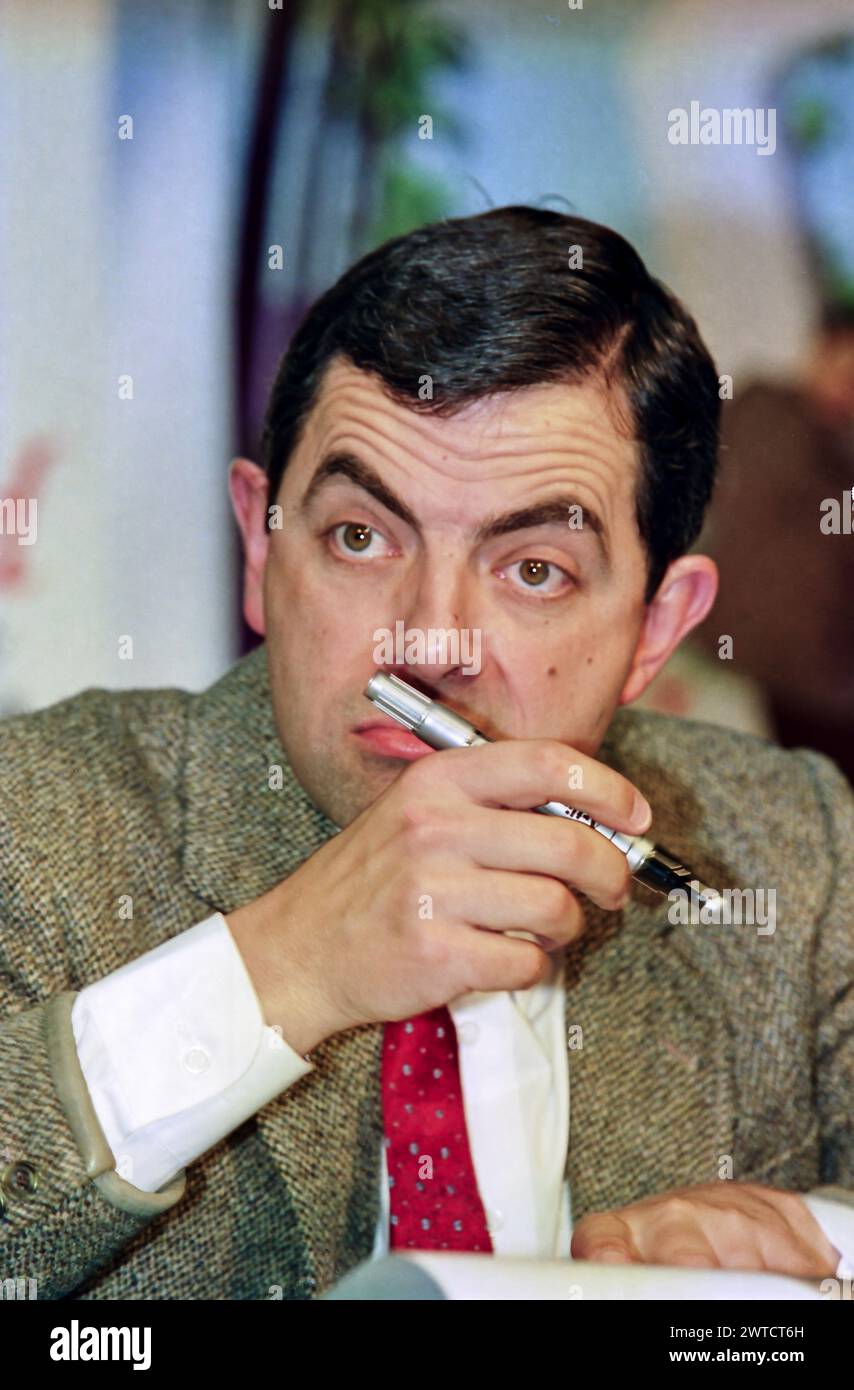 The British Comedian Rowan Atkinson Doing An In Store Appearance As Imr