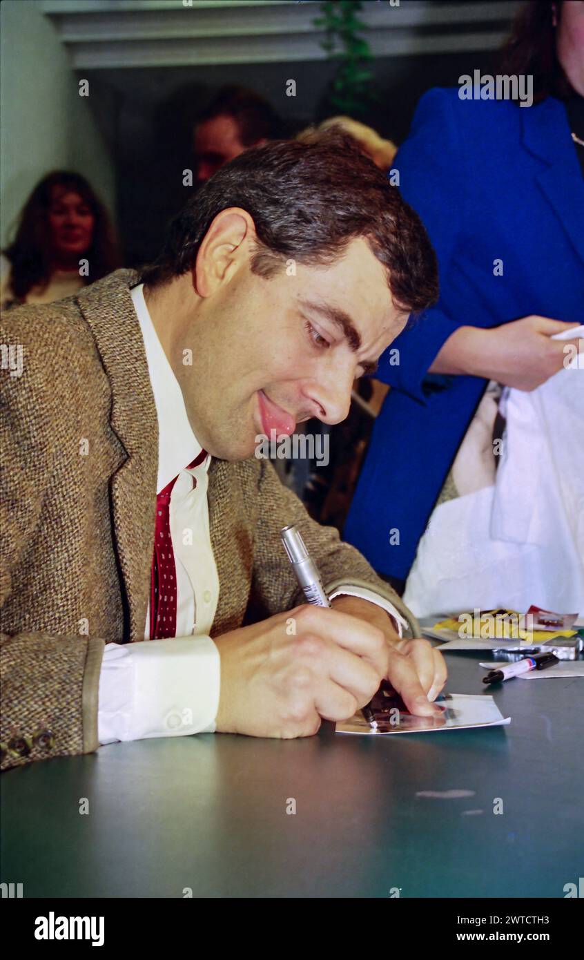 The British Comedian Rowan Atkinson doing an in store appearance as iMr ...