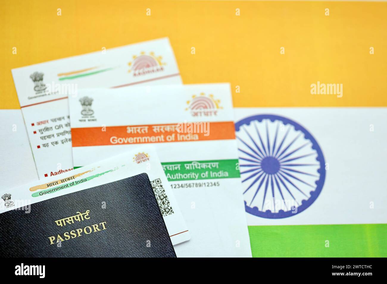 Indian Aadhaar card from Unique Identification Authority of India and ...