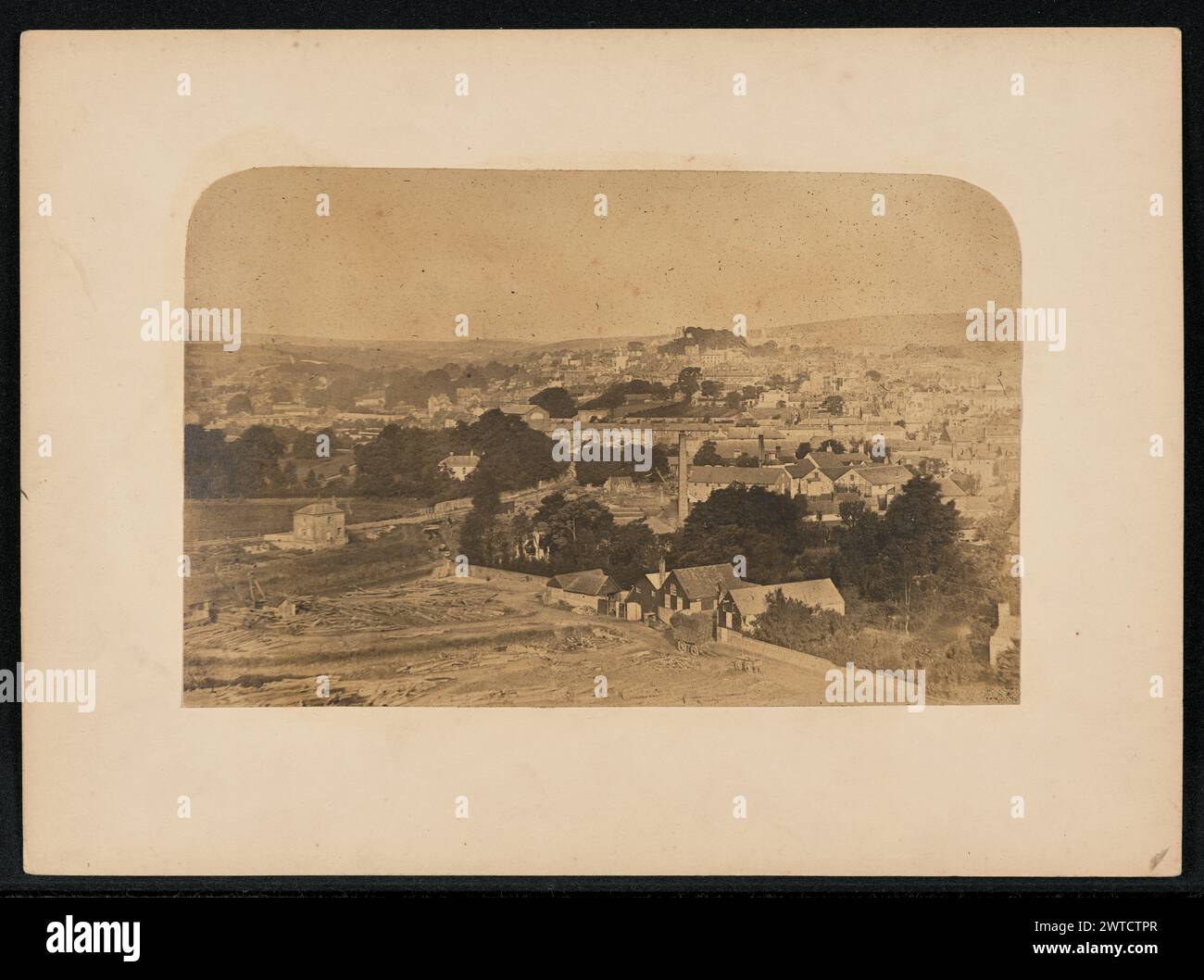 General View of Lewes, from Cliffe Hill. John Thomas Case, photographer ...