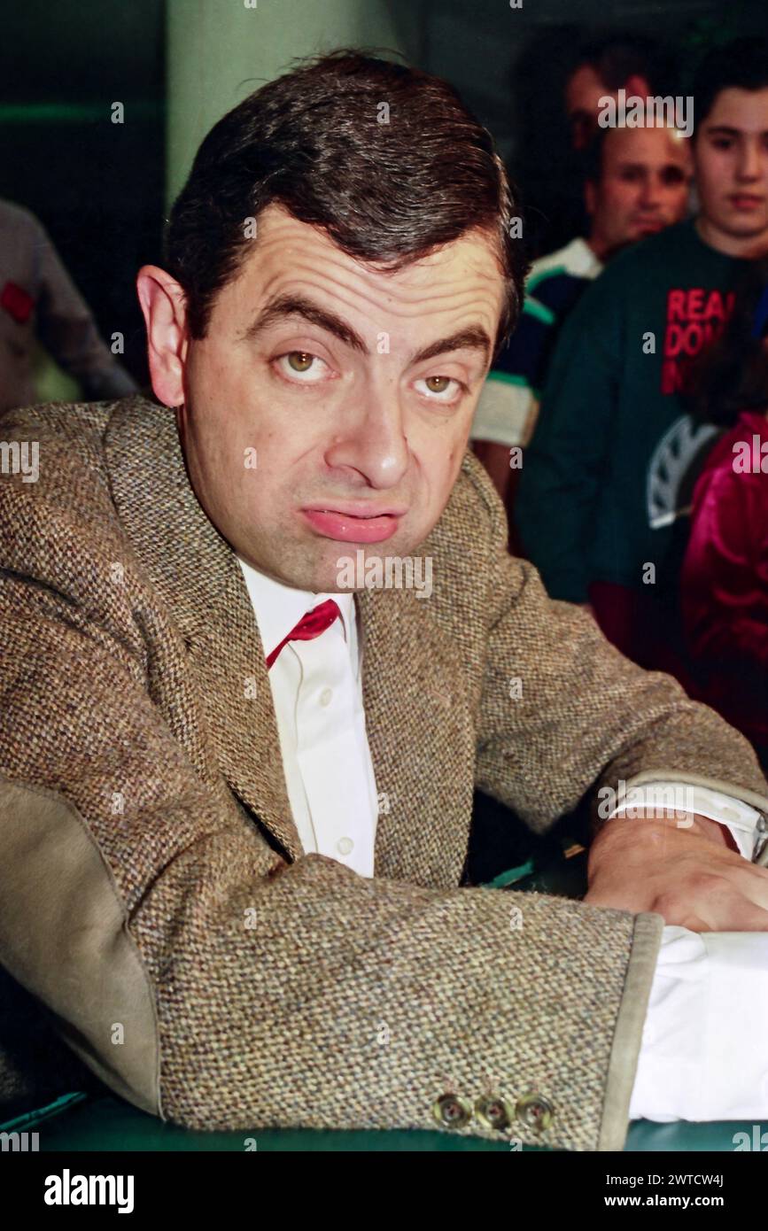 The British Comedian Rowan Atkinson doing an in store appearance as iMr ...