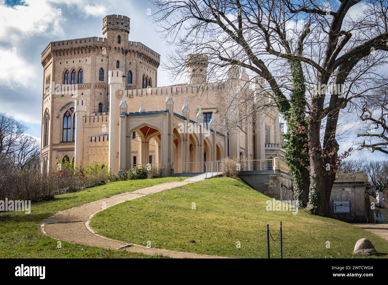 Potsdam, Landeshauptstadt Brandenburg, Ortsteil Babelsberg: Schloss ...