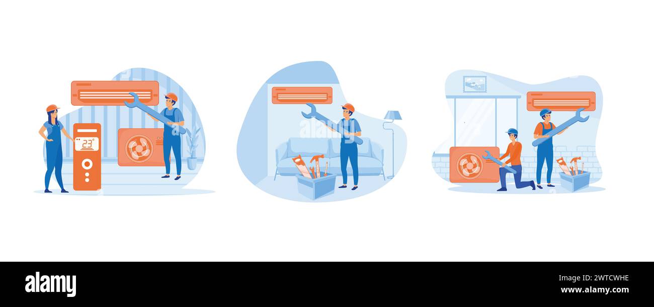 Maintenance, installation of cooling systems. Air Conditioner Repair or ...