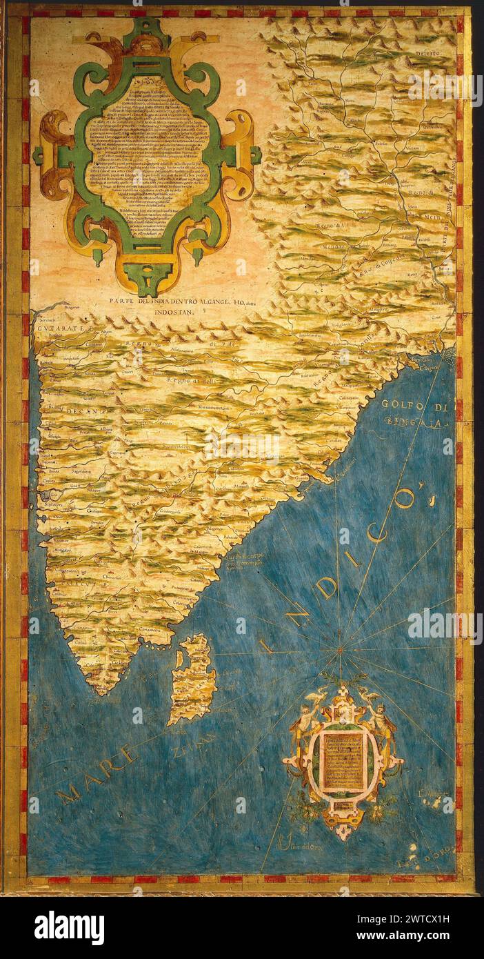 Antique world maps HQ – Indian Peninsula - Hall of Geographical Maps ...