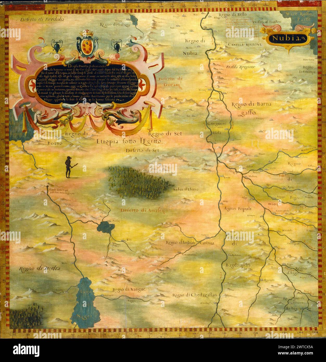 Antique world maps HQ – Map of Nubia Stock Photo - Alamy