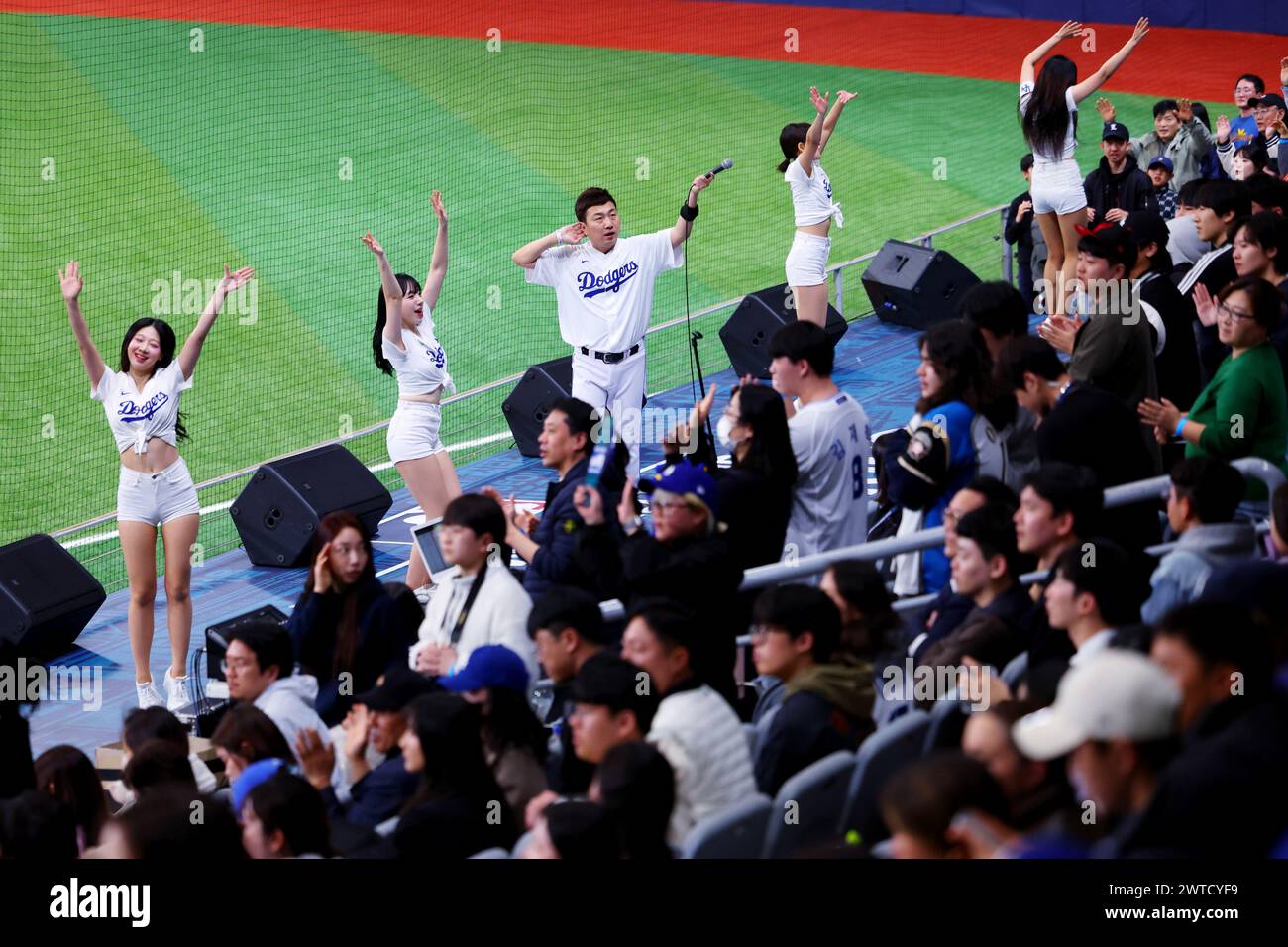 Gocheok Sky Dome, Seoul, South Korea. 17th Mar, 2024. Los Angeles Dodgers fans (Dodgers), MARCH ...