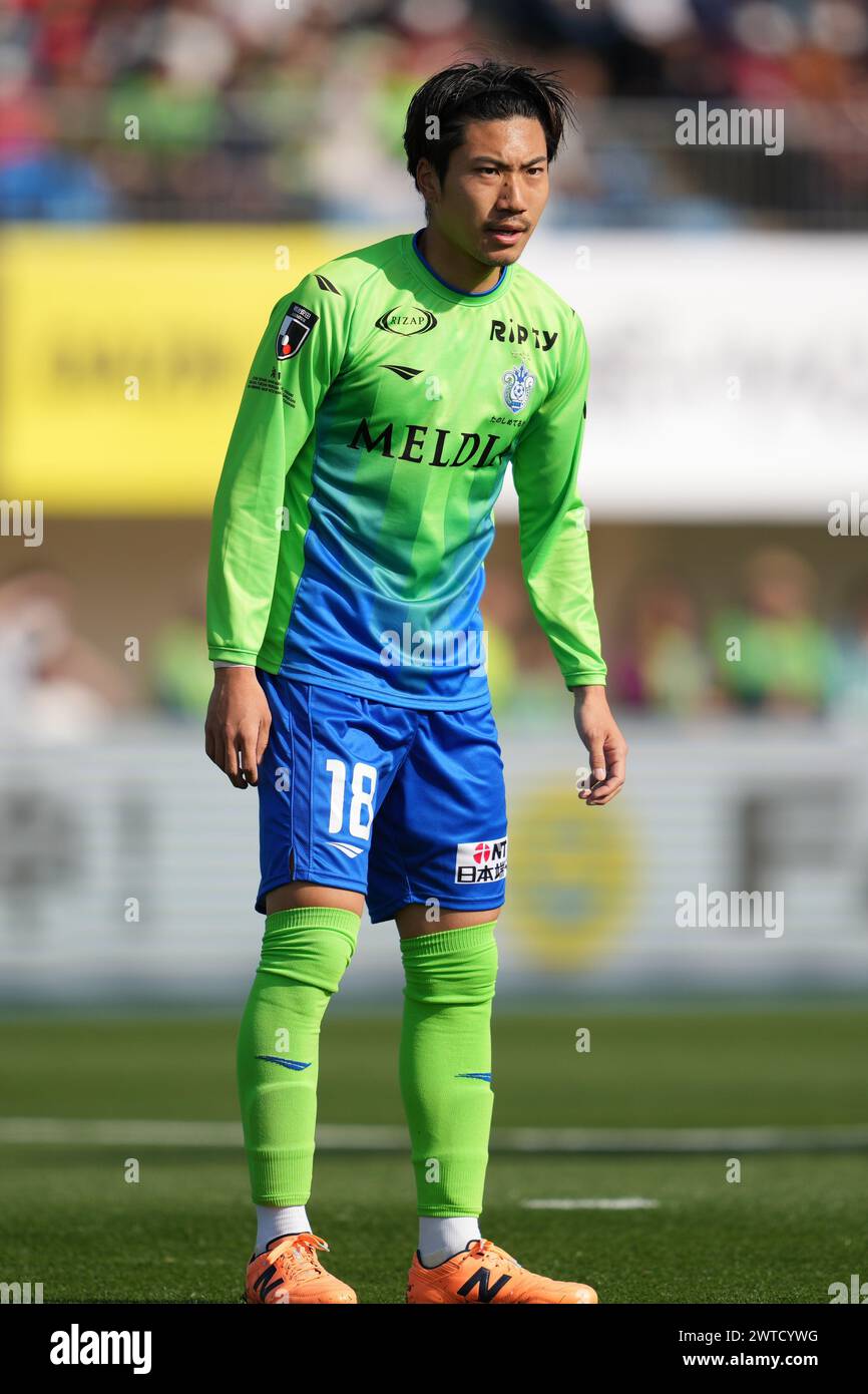 Lemongas Stadium Hiratsuka, Kanagawa, Japan. 17th Mar, 2024. Masaki ...