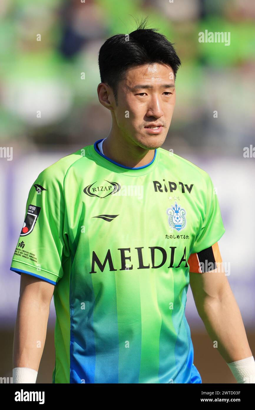 Lemongas Stadium Hiratsuka, Kanagawa, Japan. 17th Mar, 2024. Kim Min ...