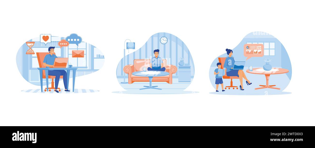 Flexible quarantine Stock Vector Images - Alamy