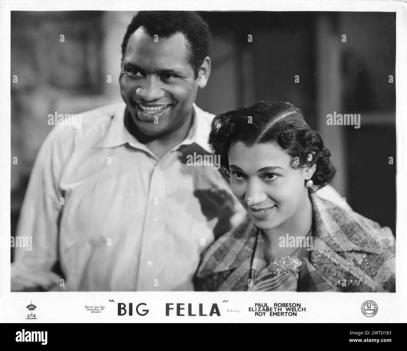 ELISABETH WELCH and PAUL ROBESON in a scene from BIG FELLA 1937 ...