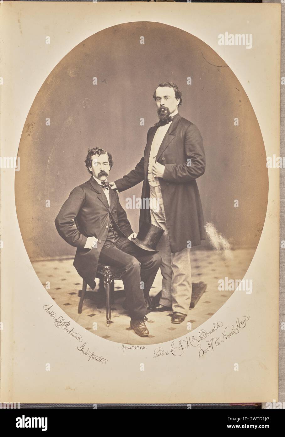Group portrait of two men, New York. Charles DeForest Fredricks ...